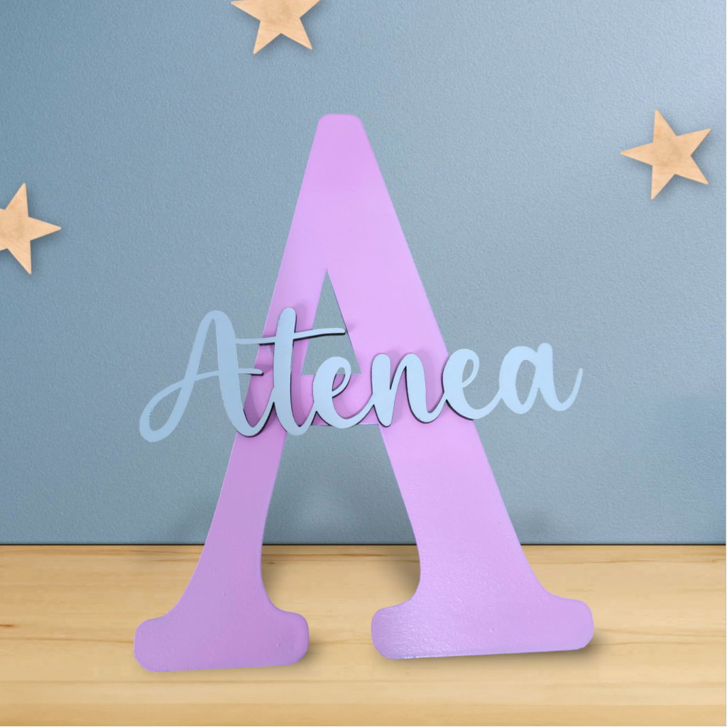 LETRA INICIAL DECORATIVA (Letra Color – Nombre a Color) - Babys Deseos